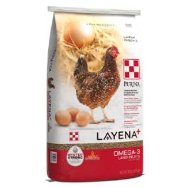 Purina Layena + Omega-3, 40 lbs. | Spikes & Houles Feed