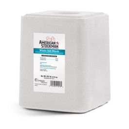 AMERICAN STOCKMAN® White Salt Block, 50 lbs | Spikes & Houles Feed
